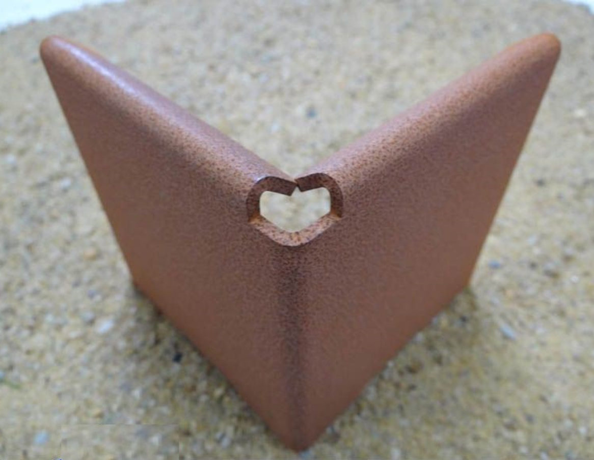 Angle pour bordure acier corten - Ep. 1,5mm - Jardinet