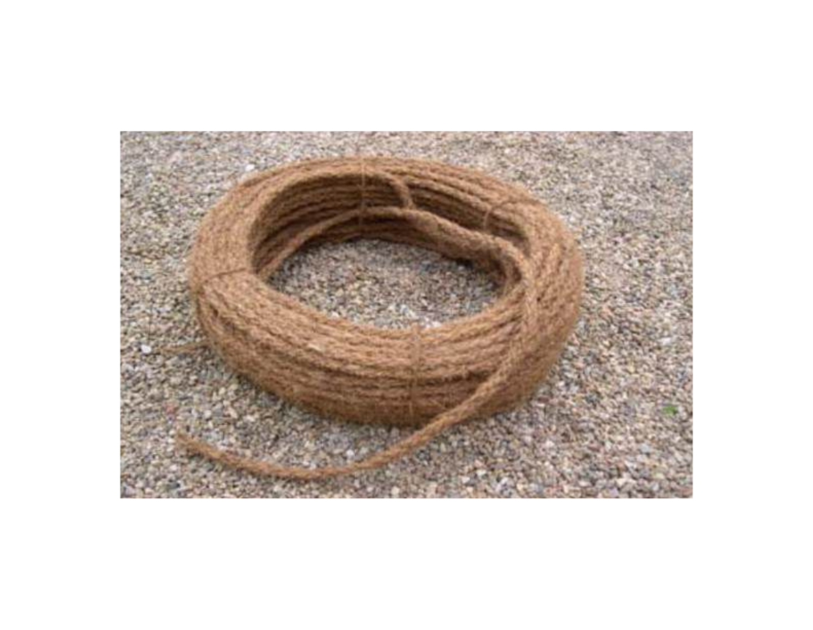 Corde de coco bio Ø16-18mm - Rouleau de 100m - Jardinet
