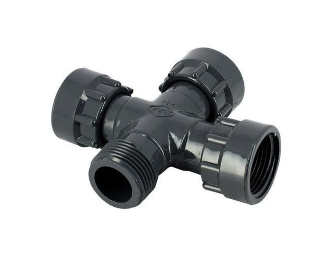 Croix PVC MFFF 1" - Dura - Jardinet