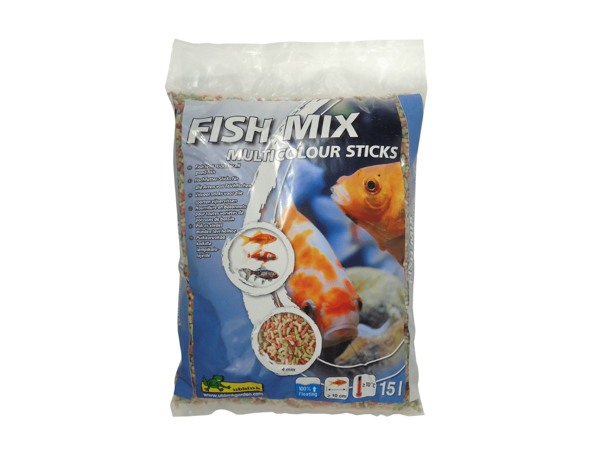 Nourriture pour poissons Fish Mix Multicolor Stick - 15 L - Jardinet
