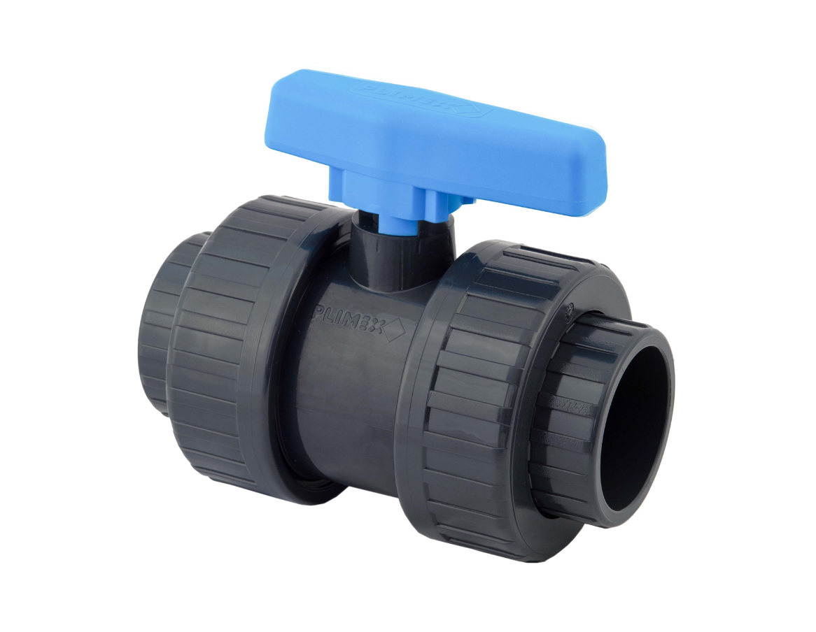 Vanne PVC pression à coller double union - FF - PN16 - Jardinet