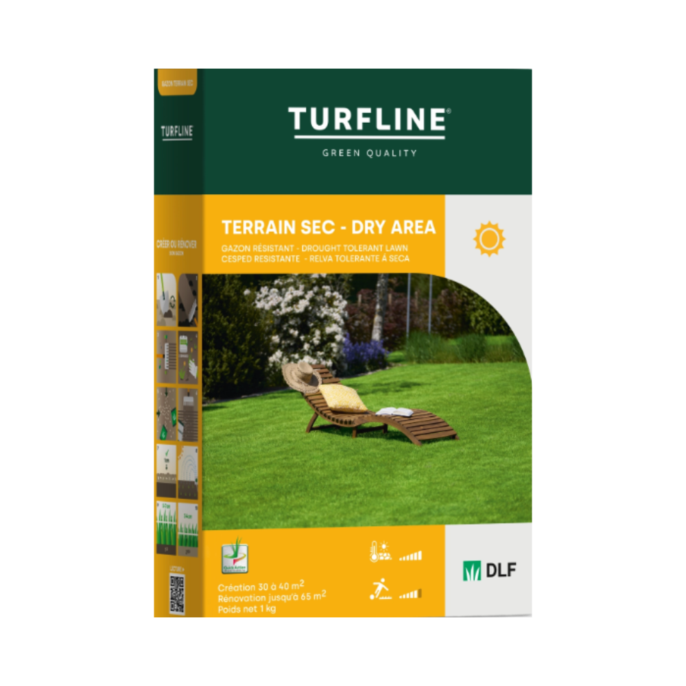 Semence de gazon terrain sec - 2,5 kg - jardinet